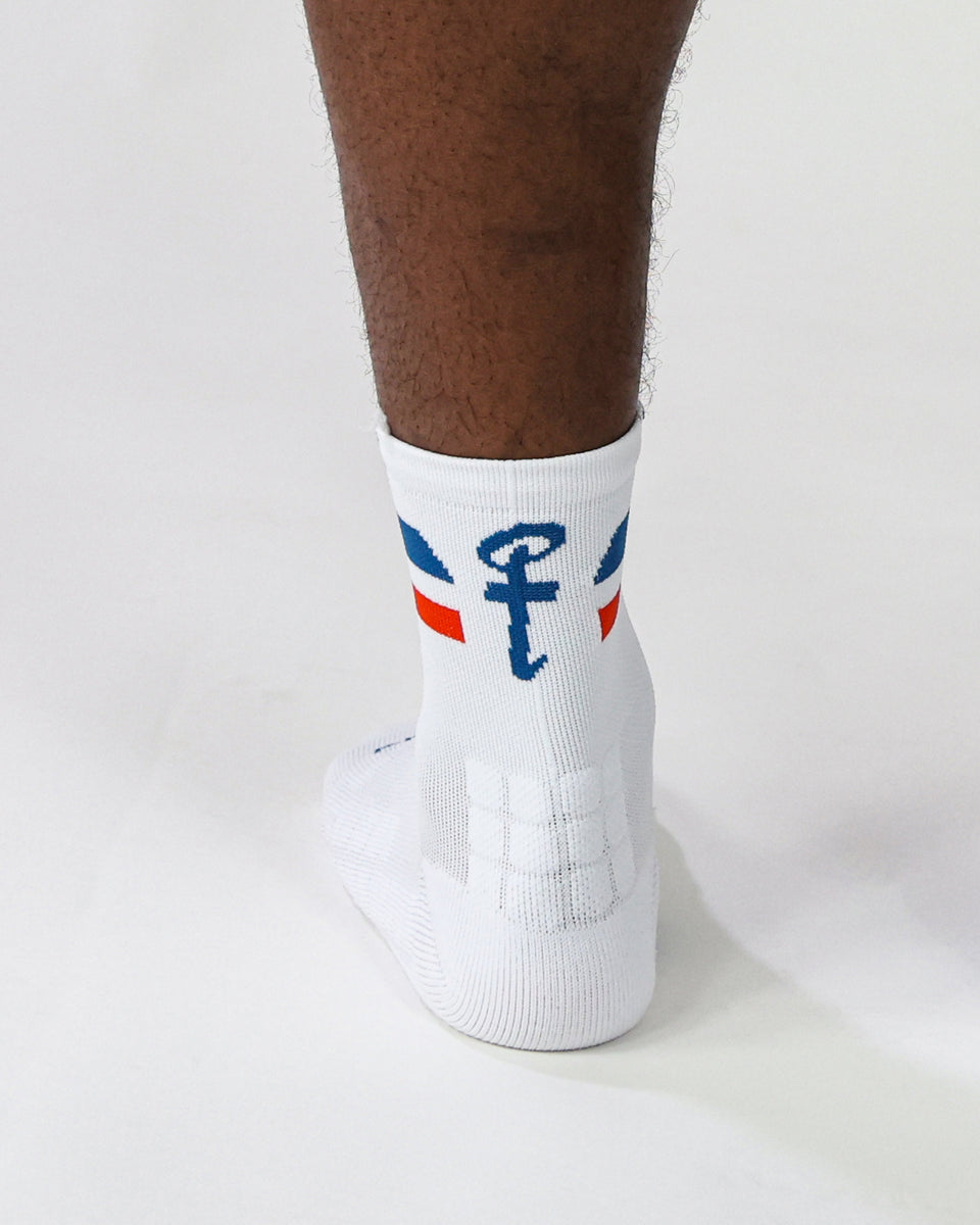 TRETH Aero Sock - White/Orange/Green – treth